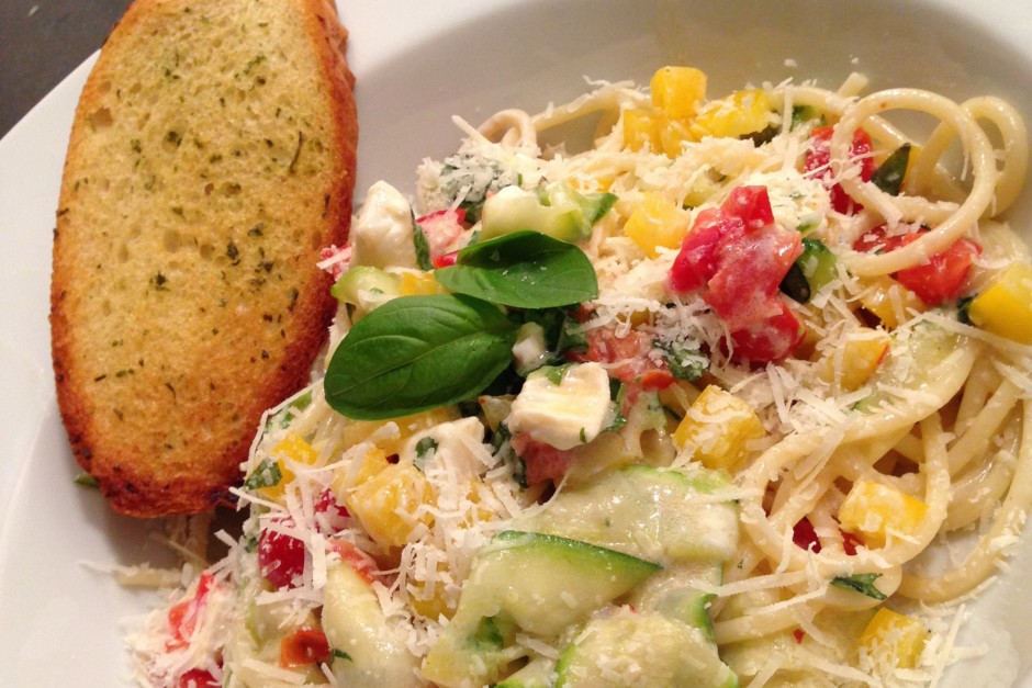 Zesty Courgette Spaghetti - a pasta plate of sunshine