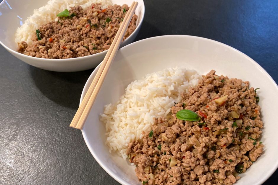 Chicken Pad Krapow - a delicious easy recipe for this Thai classic dish